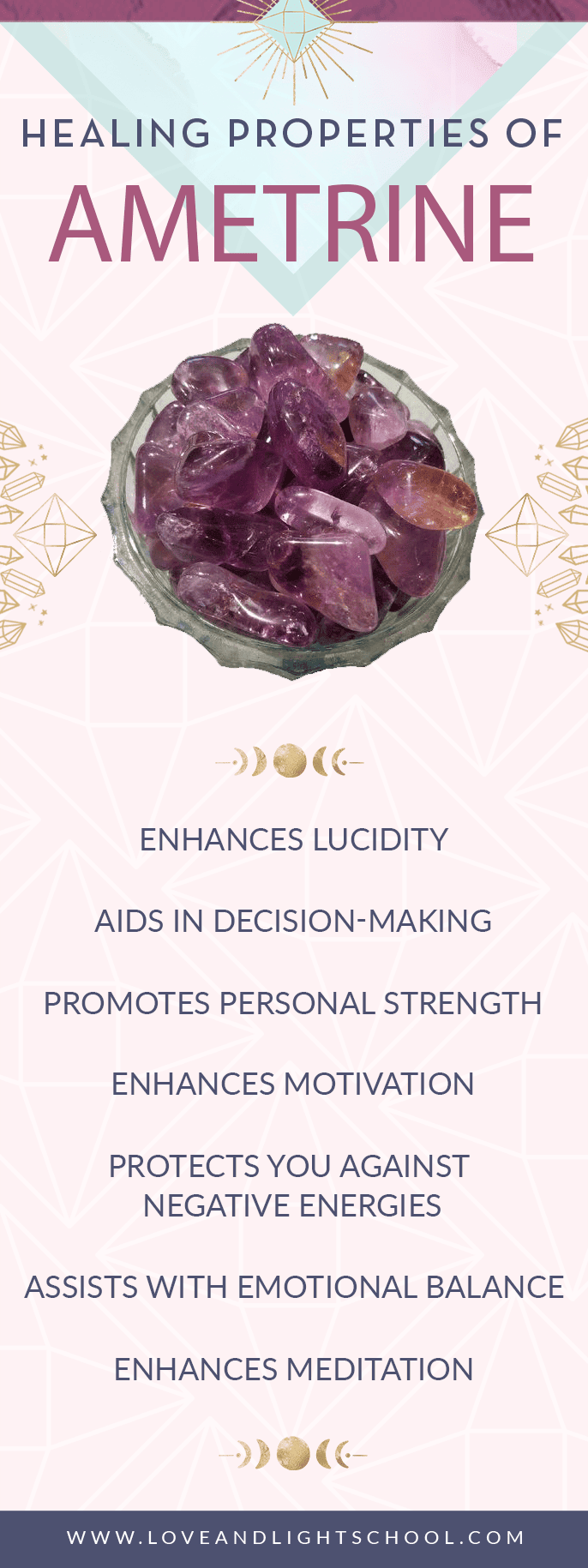 Healing Properties of Ametrine A Crystal for Knowledge Connection Love Light School of Crystal Therapy